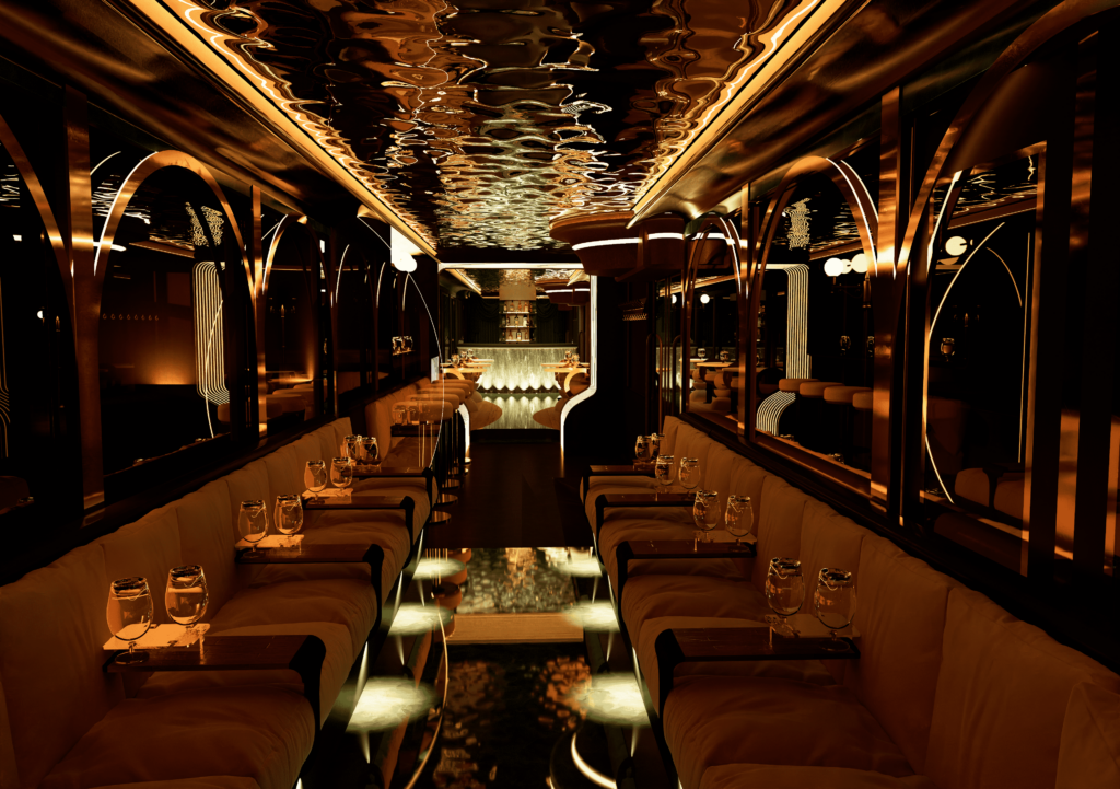 Veřejný interiér - EXPRESS - the luxury tram bar - design-award.cz